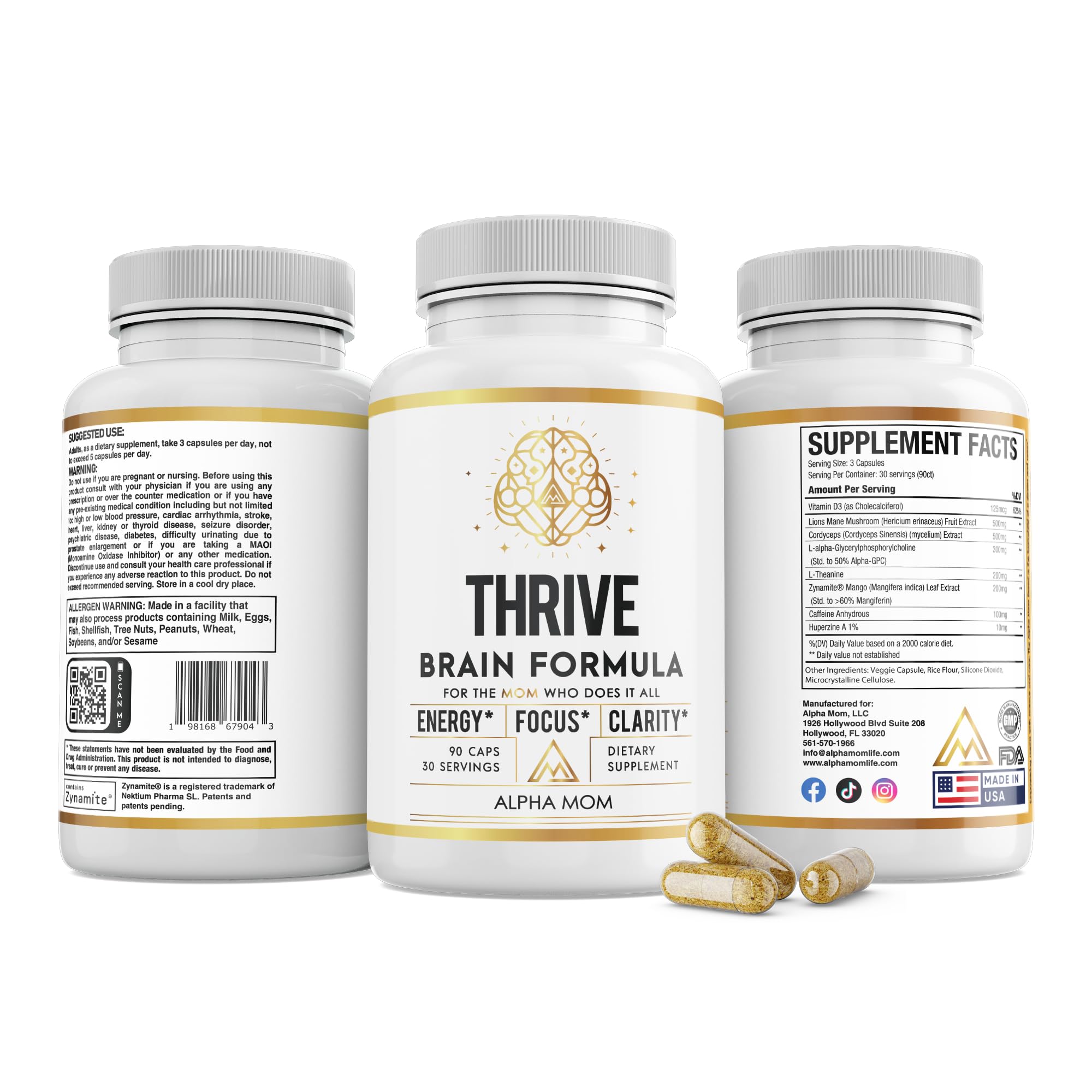 Mushroom-based supplement for brain wellness