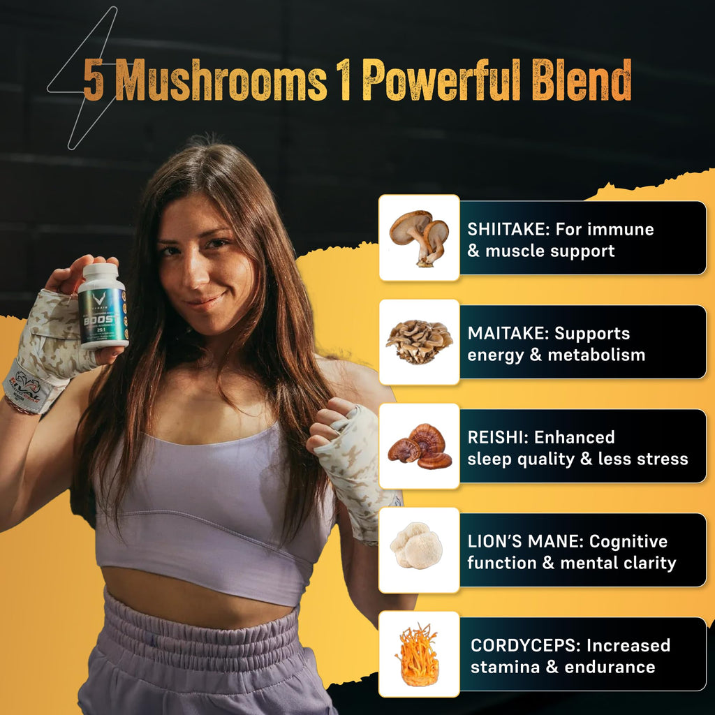 Mushroom blend for better focus
