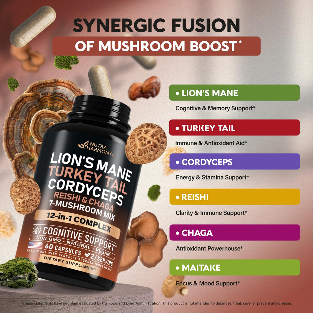mushroom blend for cognitive function