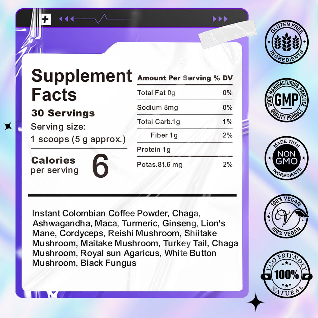 mushroom blend for cognitive support