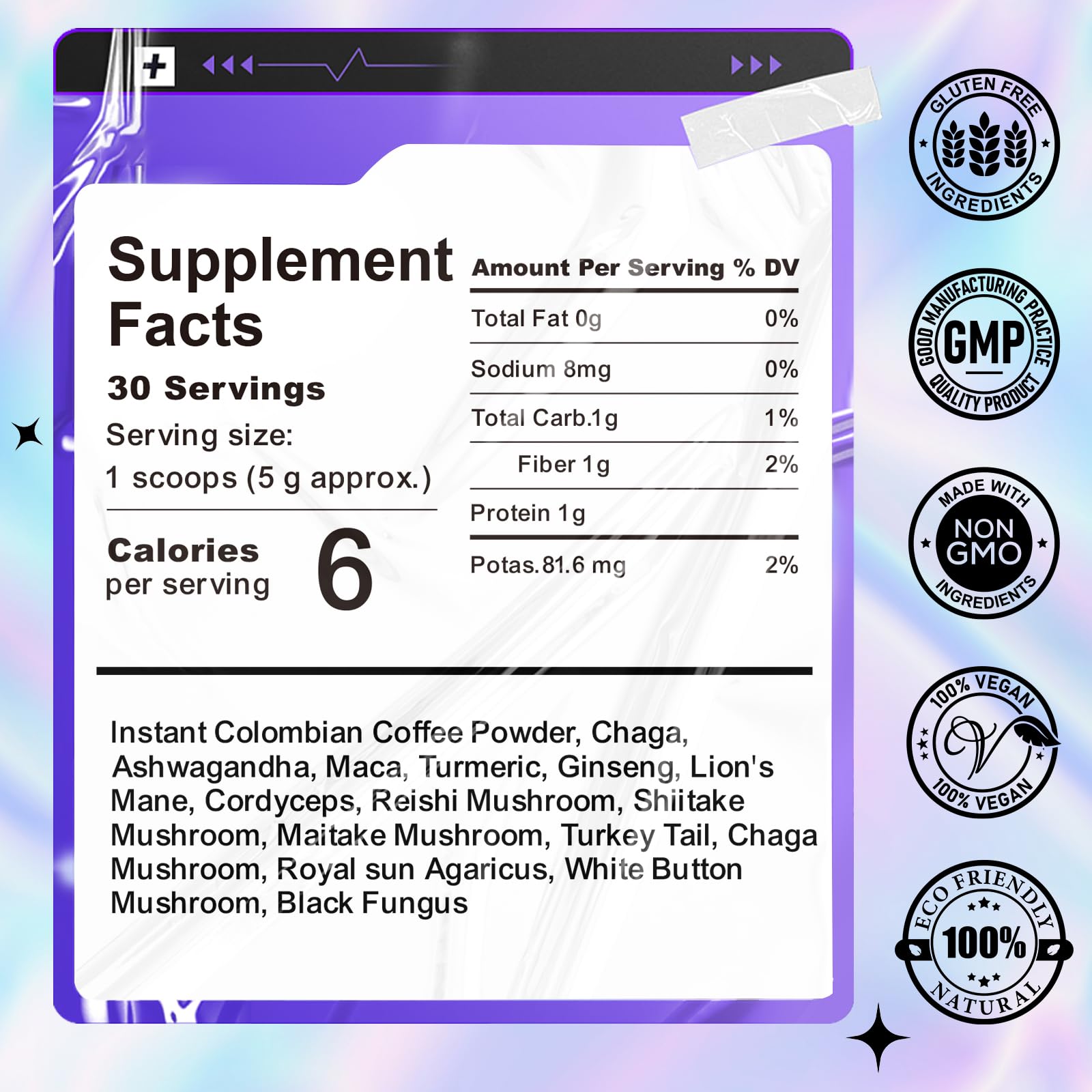 mushroom blend for cognitive support