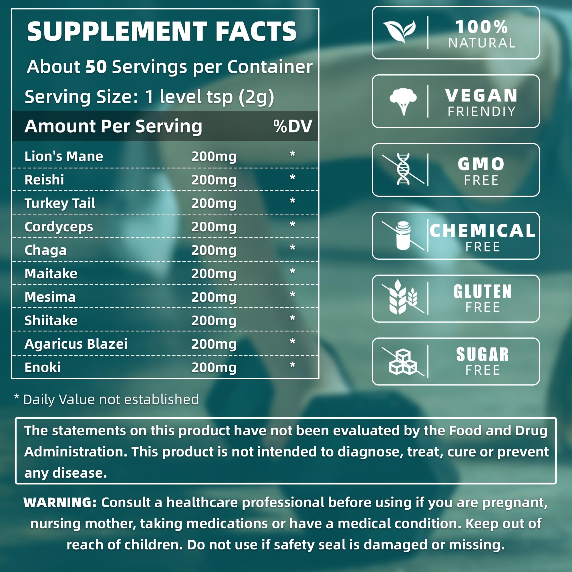 mushroom blend for daily wellness