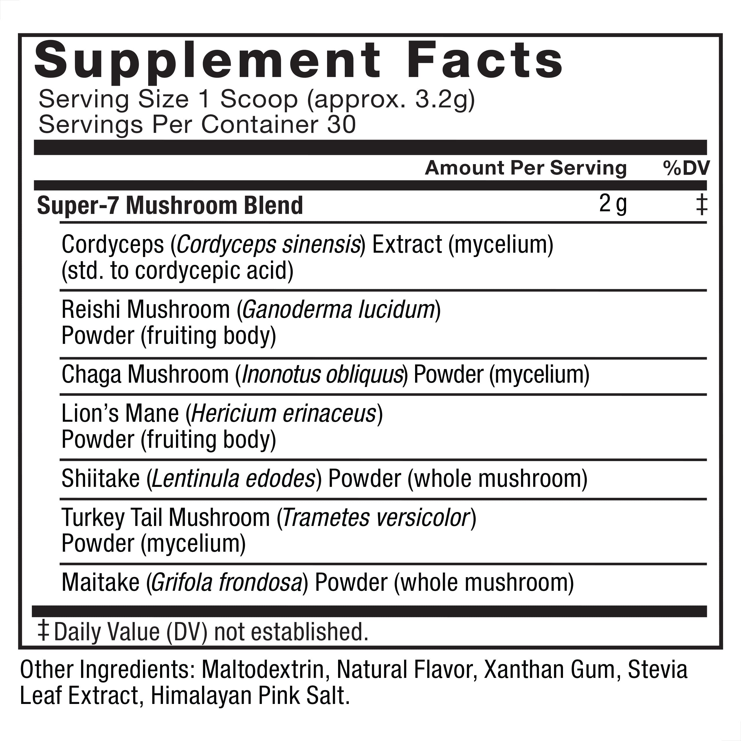 Mushroom blend for energy and focus