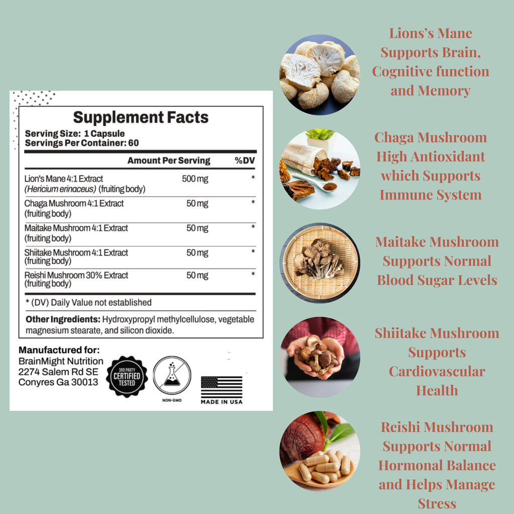 mushroom blend for enhanced mental clarity