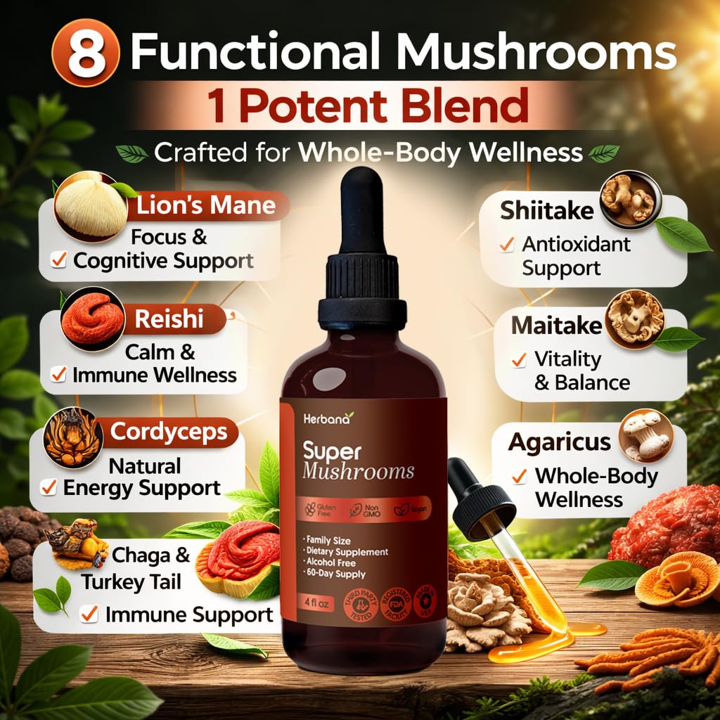 Mushroom blend for immune support
