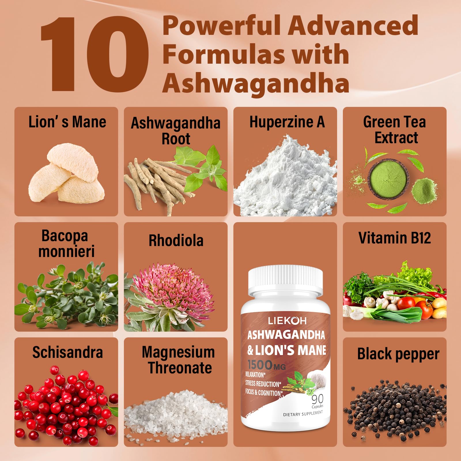 Mushroom blend for improved memory