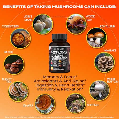 Mushroom blend for mental clarity