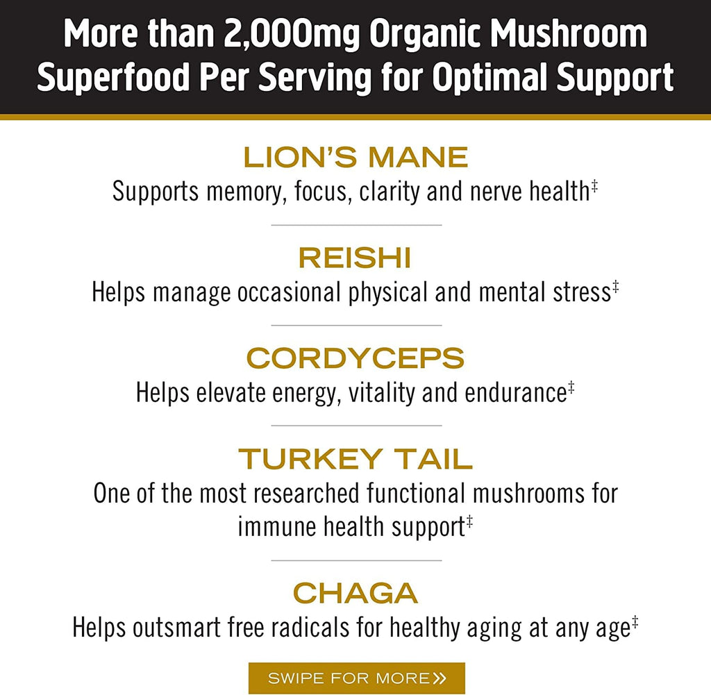 mushroom blend for overall wellness