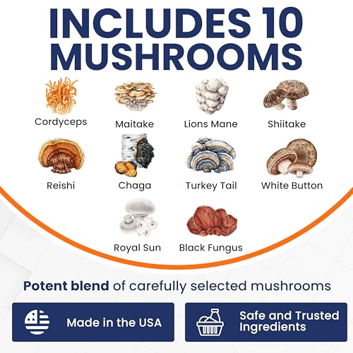 Mushroom blend for overall wellness