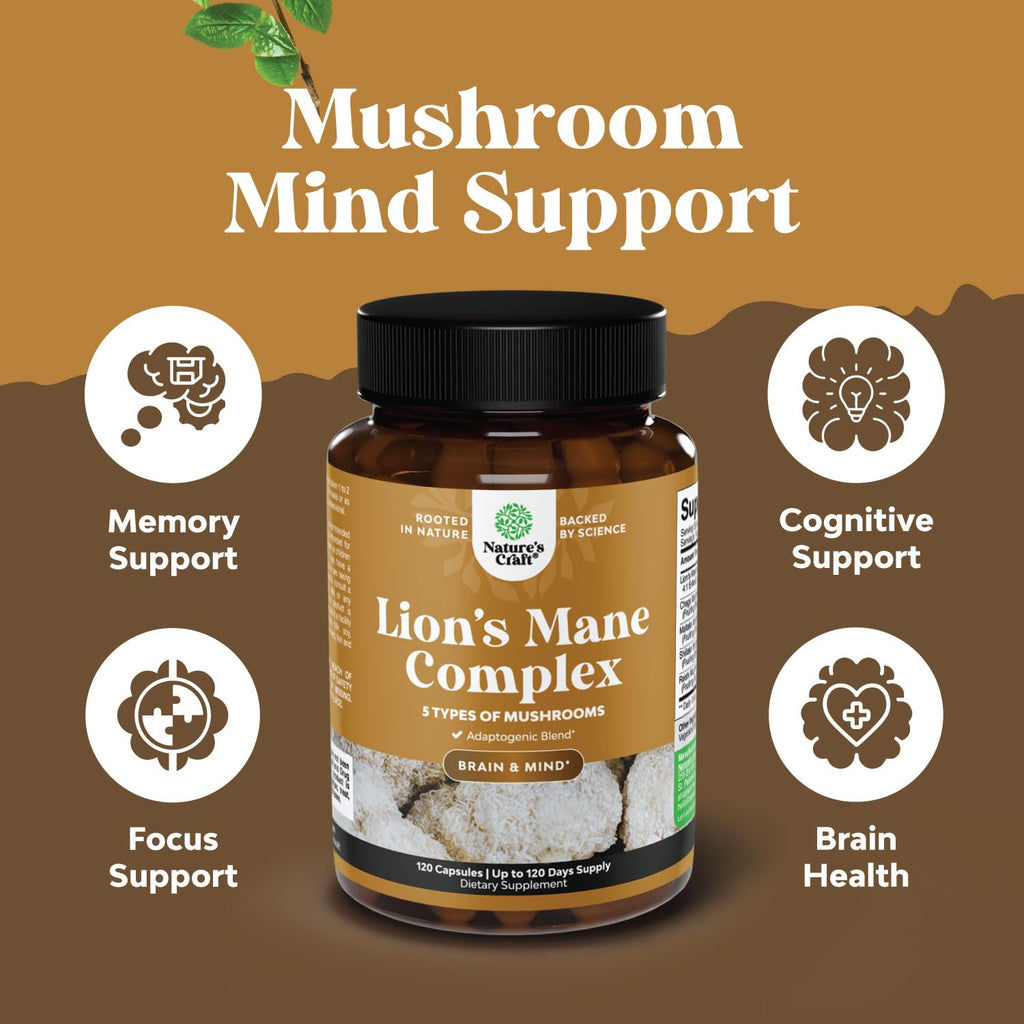 Mushroom blends for enhanced focus