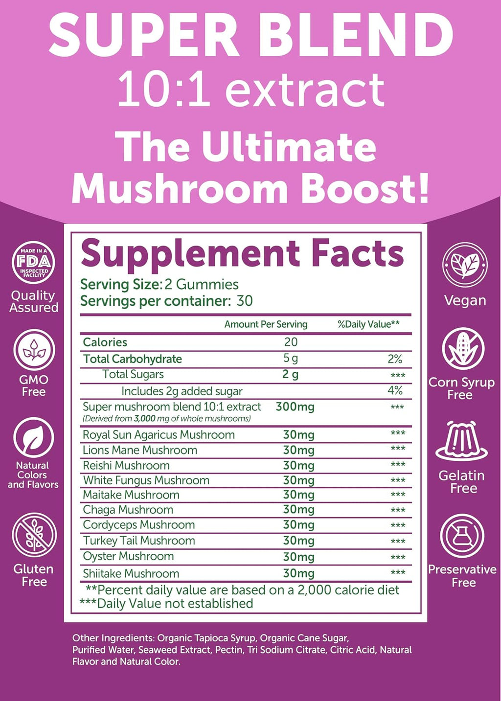 Mushroom blends for immune support