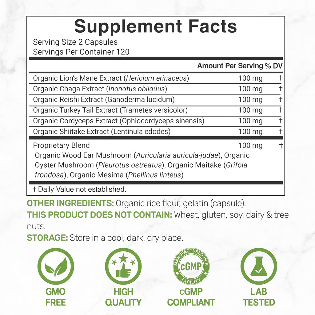 mushroom blends for immune support