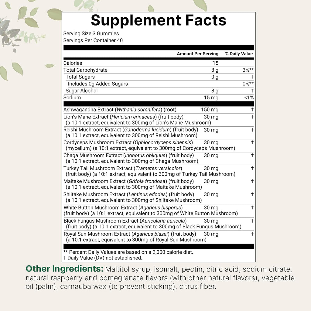 Mushroom blends for immune support