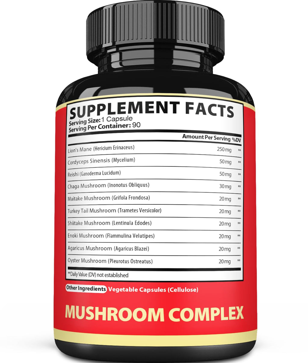 Mushroom blends for overall wellness