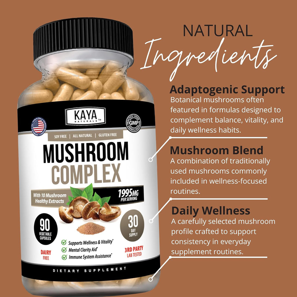 mushroom blends for stress relief