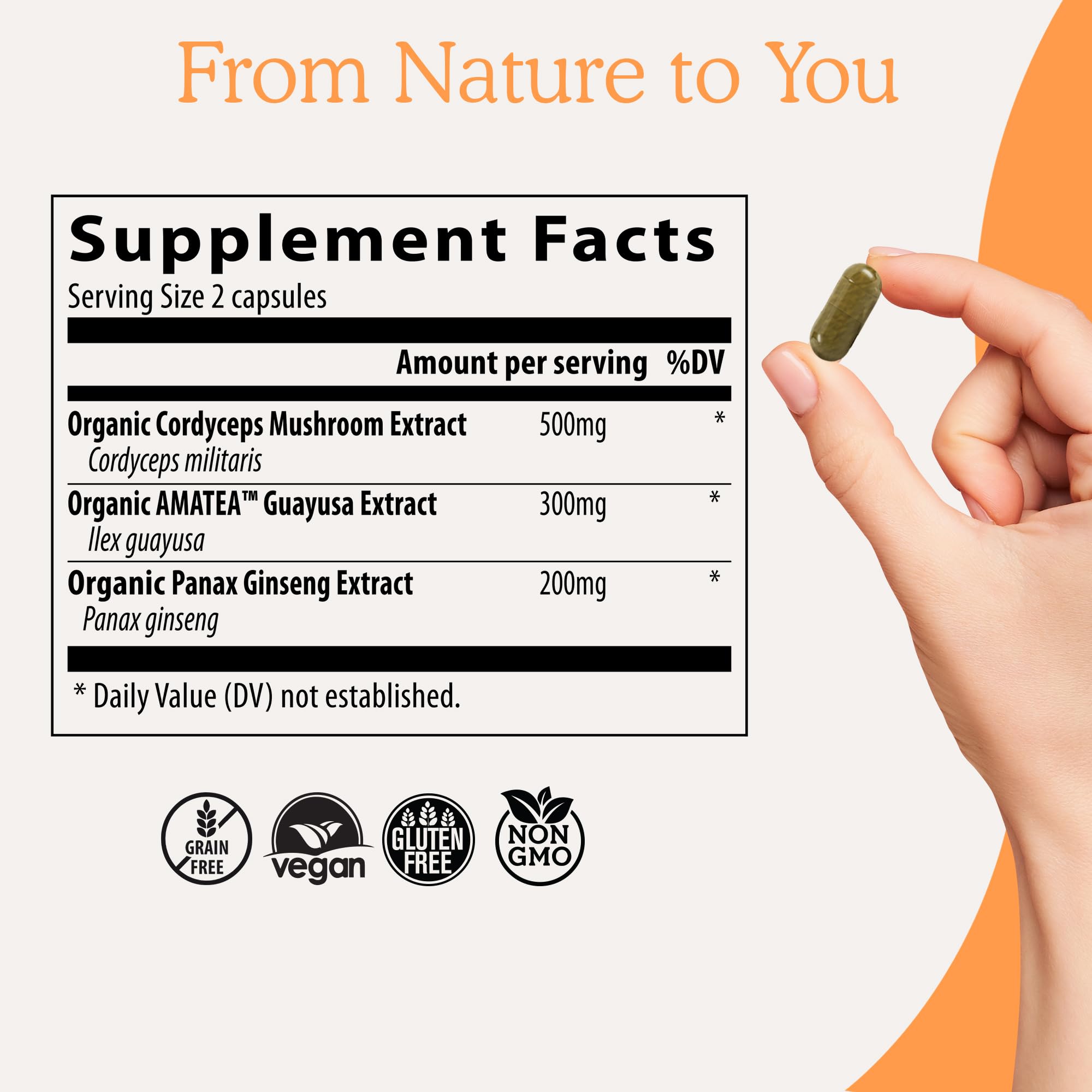 Mushroom capsules for active lifestyle