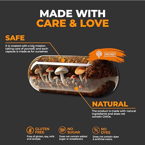 Mushroom capsules for balanced living