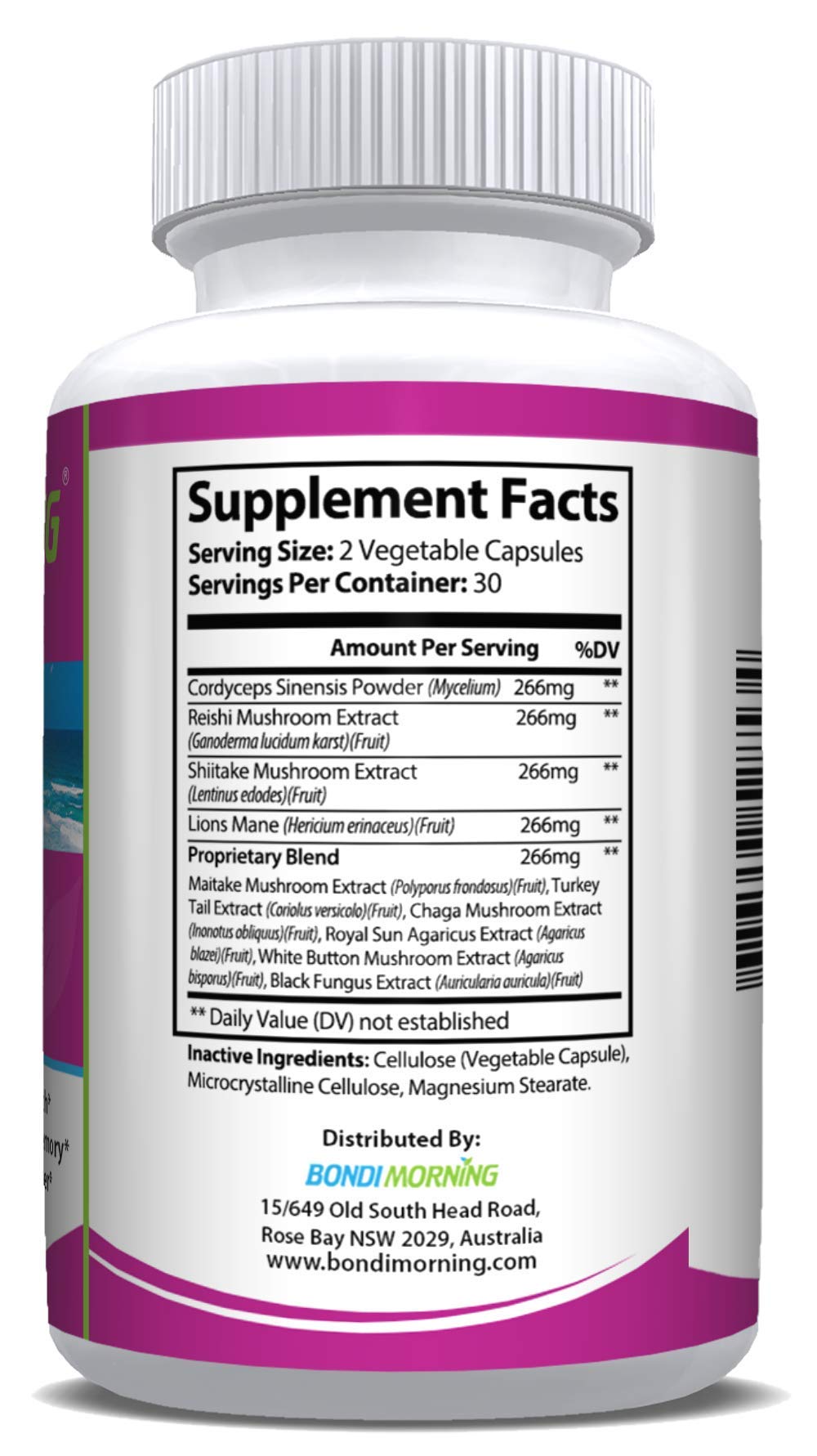 Mushroom capsules for busy lifestyles