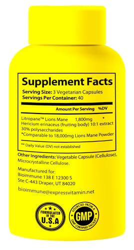 Mushroom capsules for cognitive support