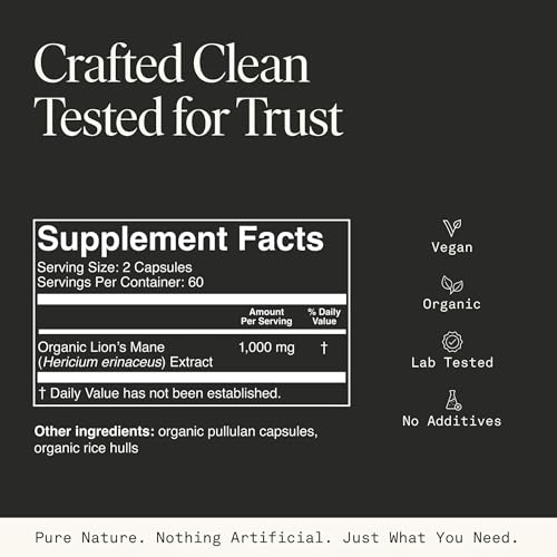 mushroom capsules for cognitive support