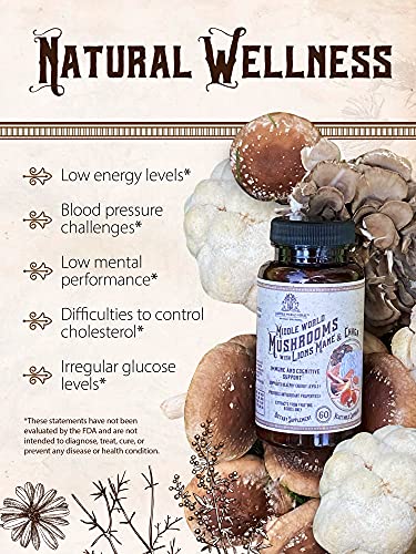 Mushroom capsules for daily health support