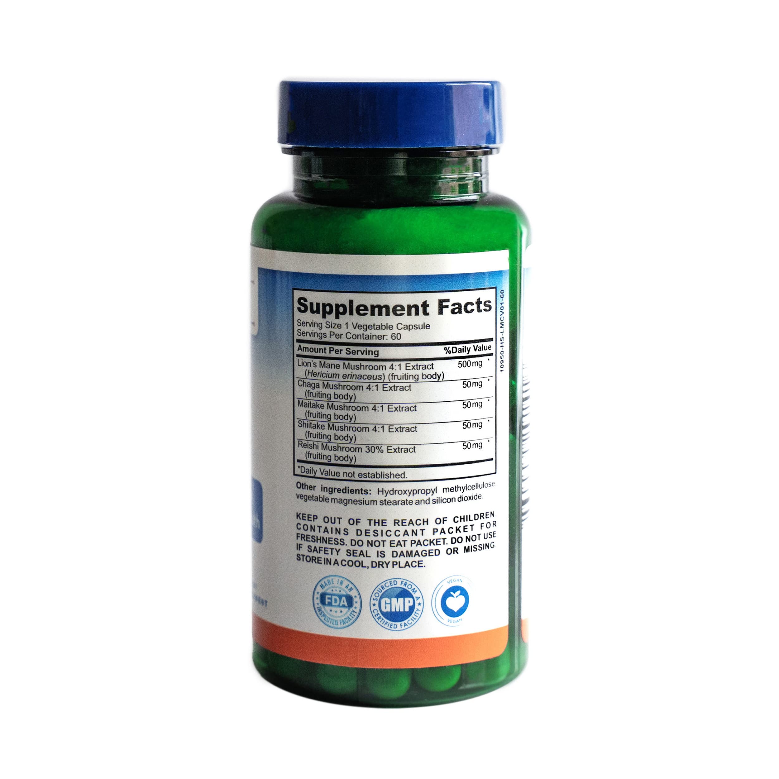 Mushroom capsules for daily health