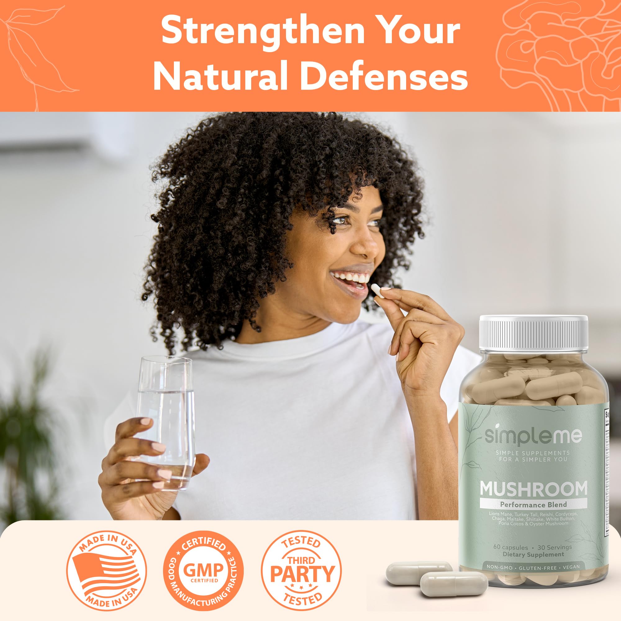 mushroom capsules for daily health