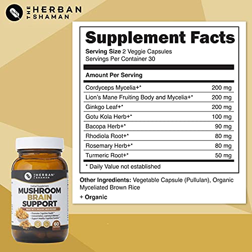 mushroom capsules for daily health