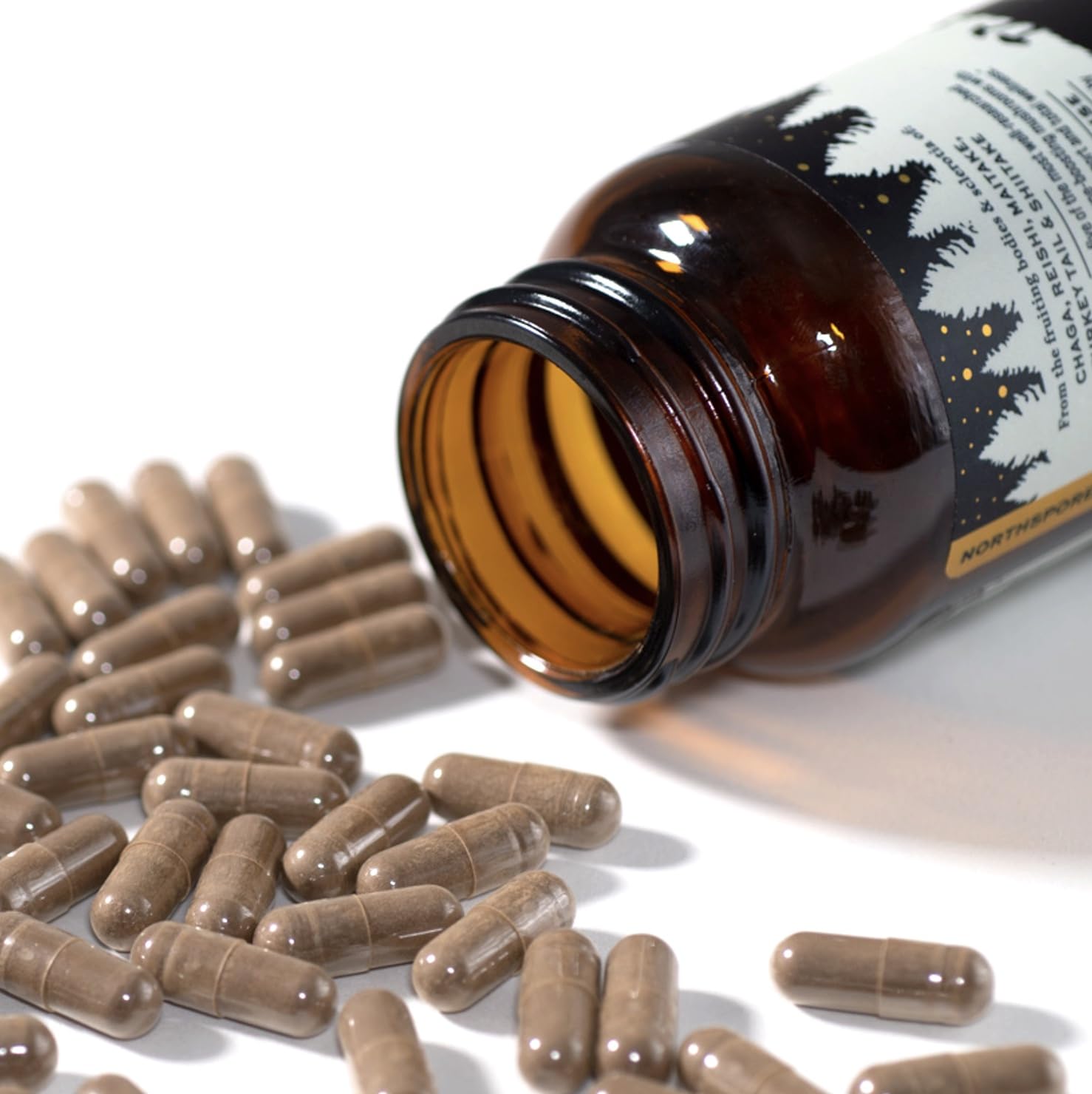 mushroom capsules for daily nutrition