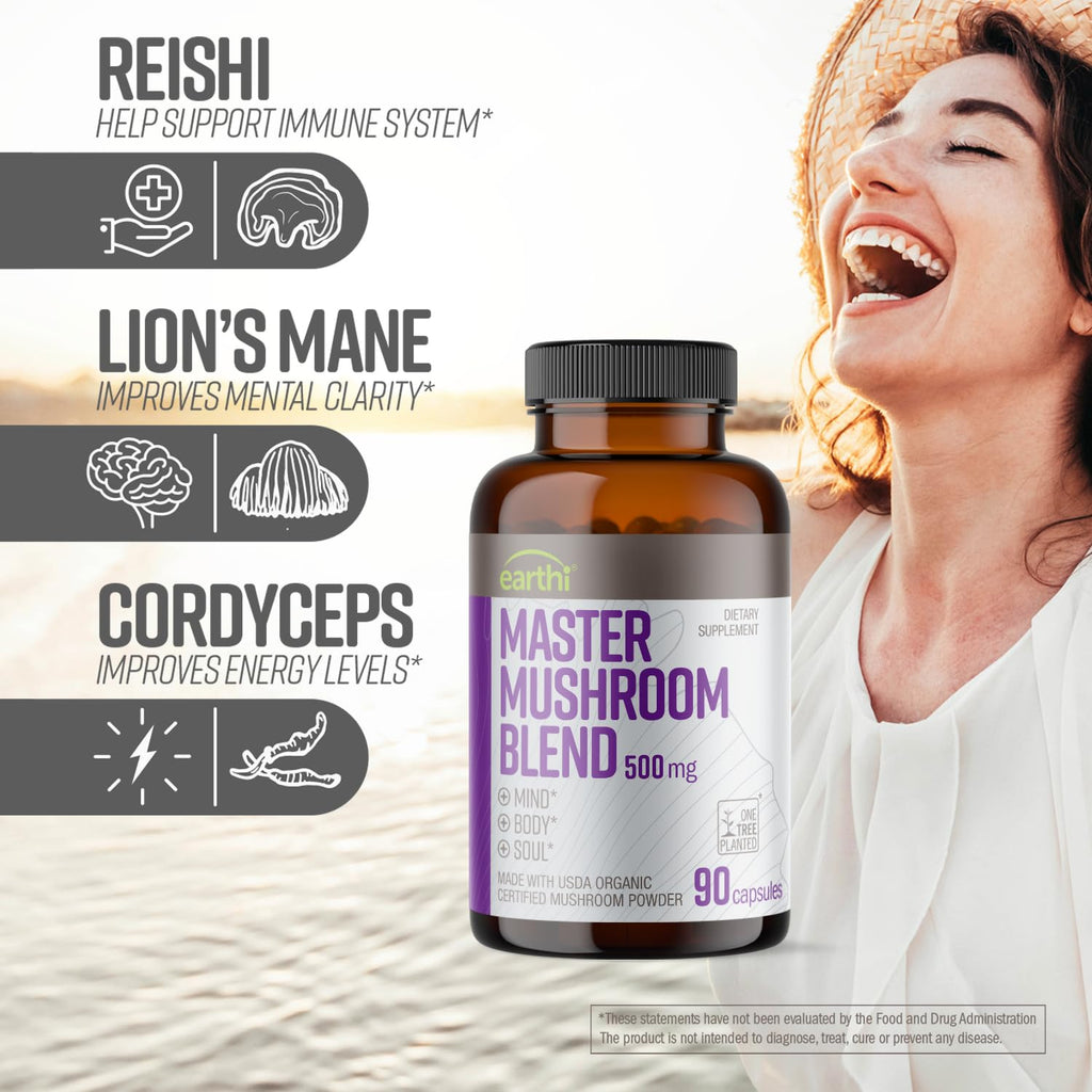 mushroom capsules for daily nutrition