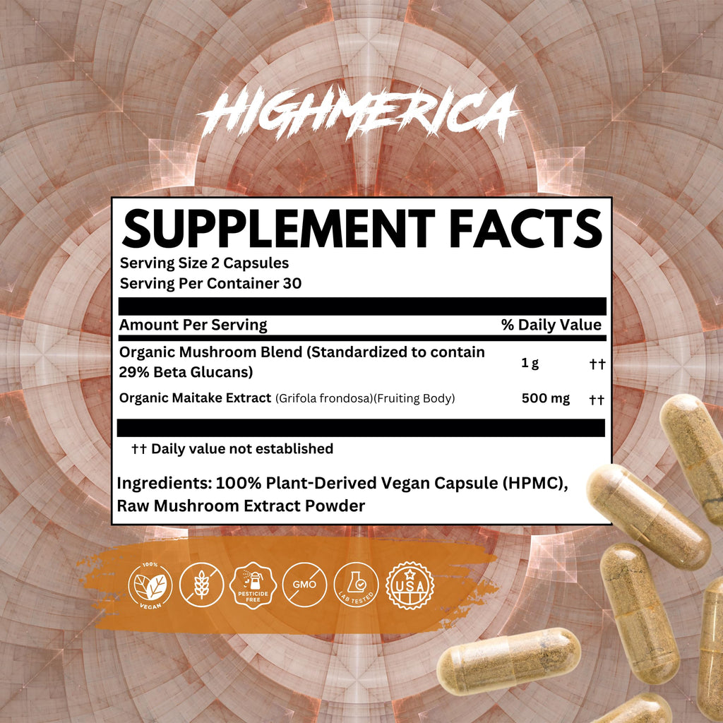 mushroom capsules for daily nutrition