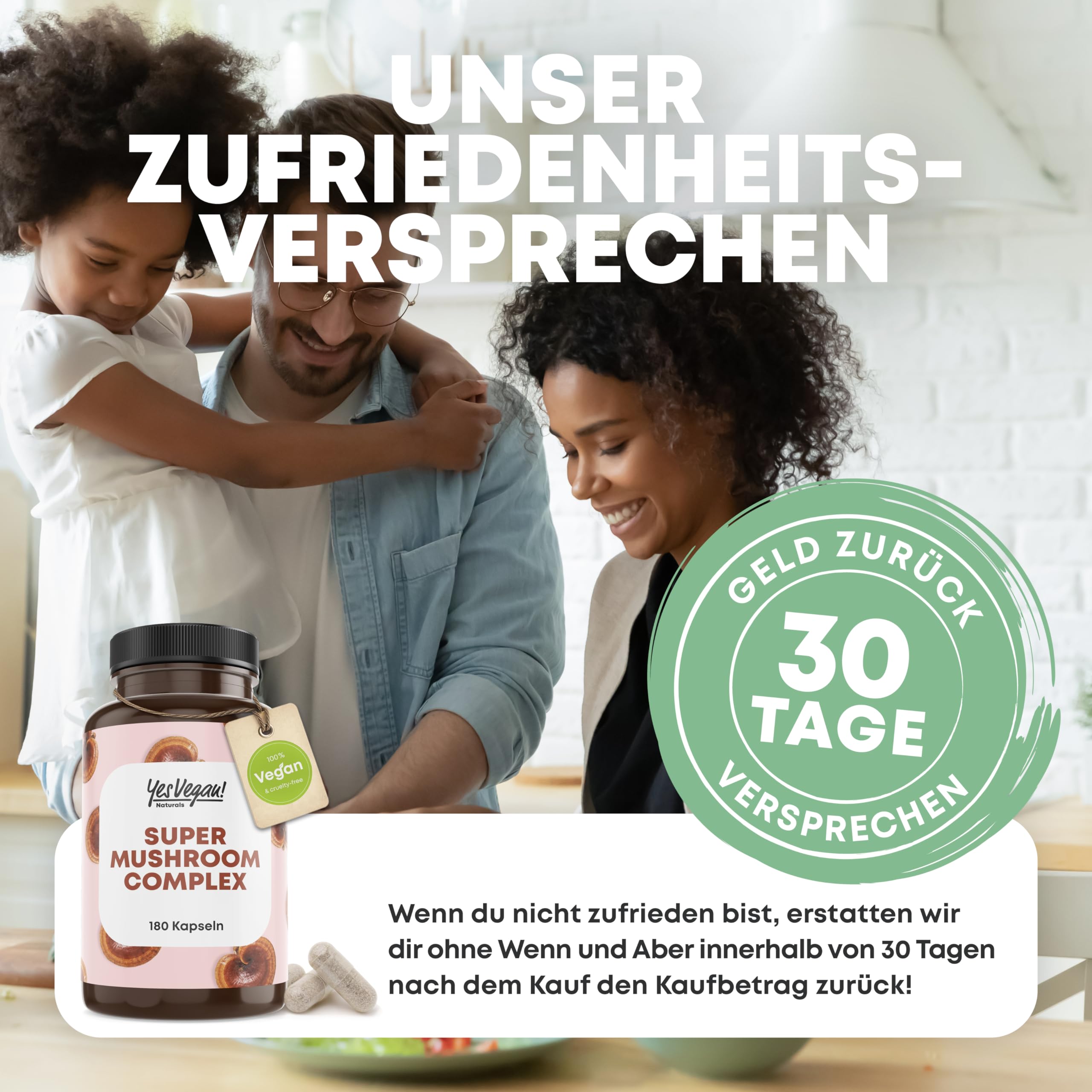 Mushroom capsules for daily nutrition