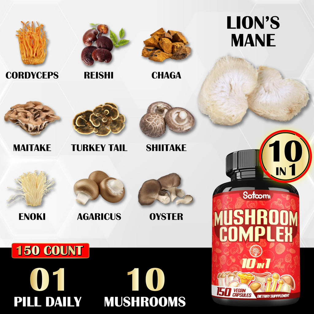 Mushroom capsules for daily nutrition