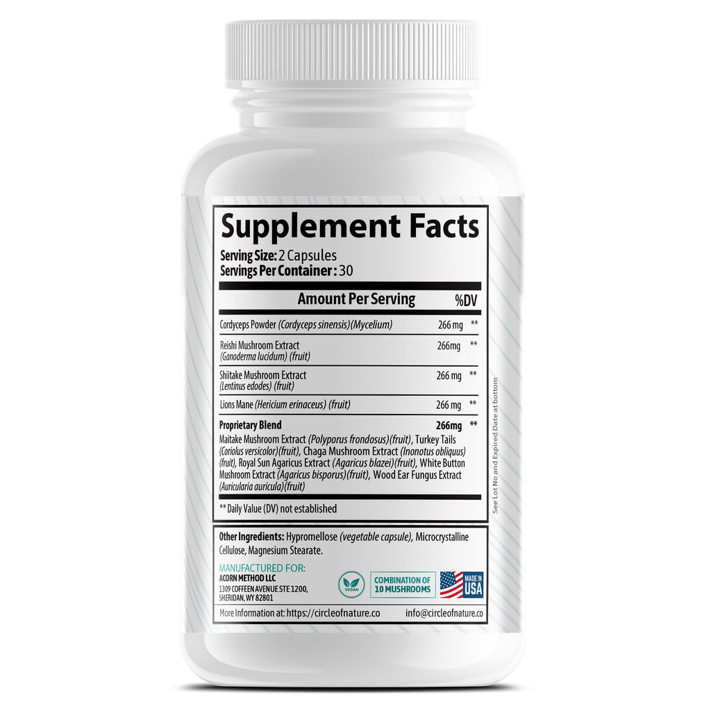 mushroom capsules for daily use