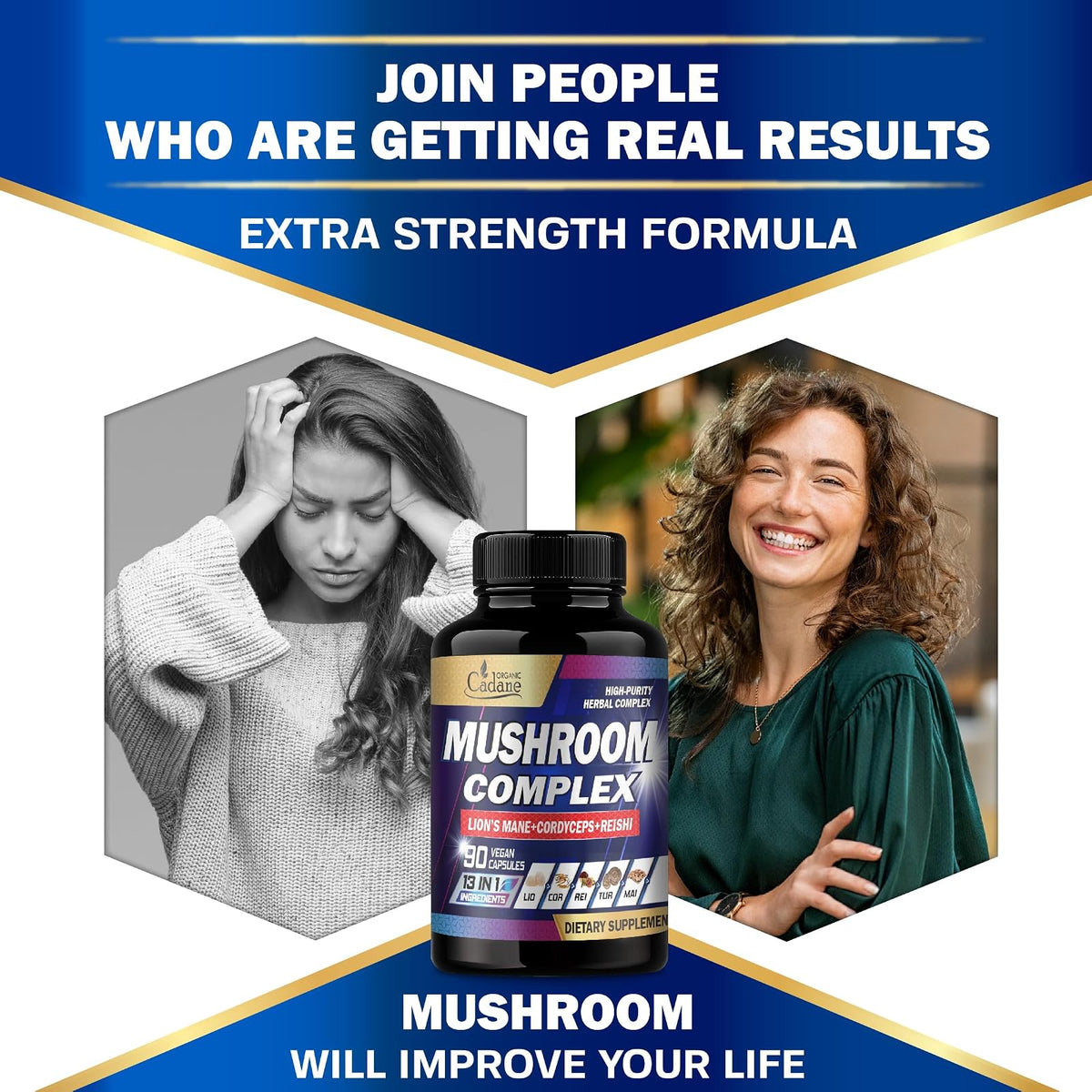 mushroom capsules for daily vitality