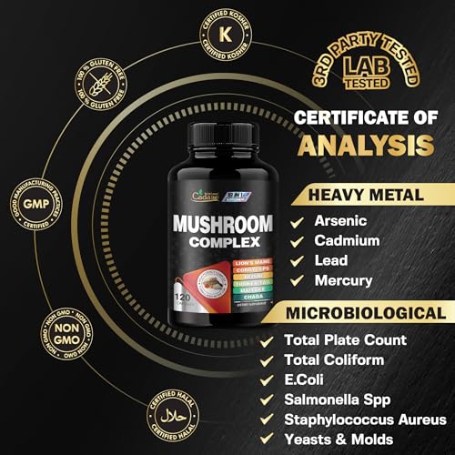 mushroom capsules for daily vitality