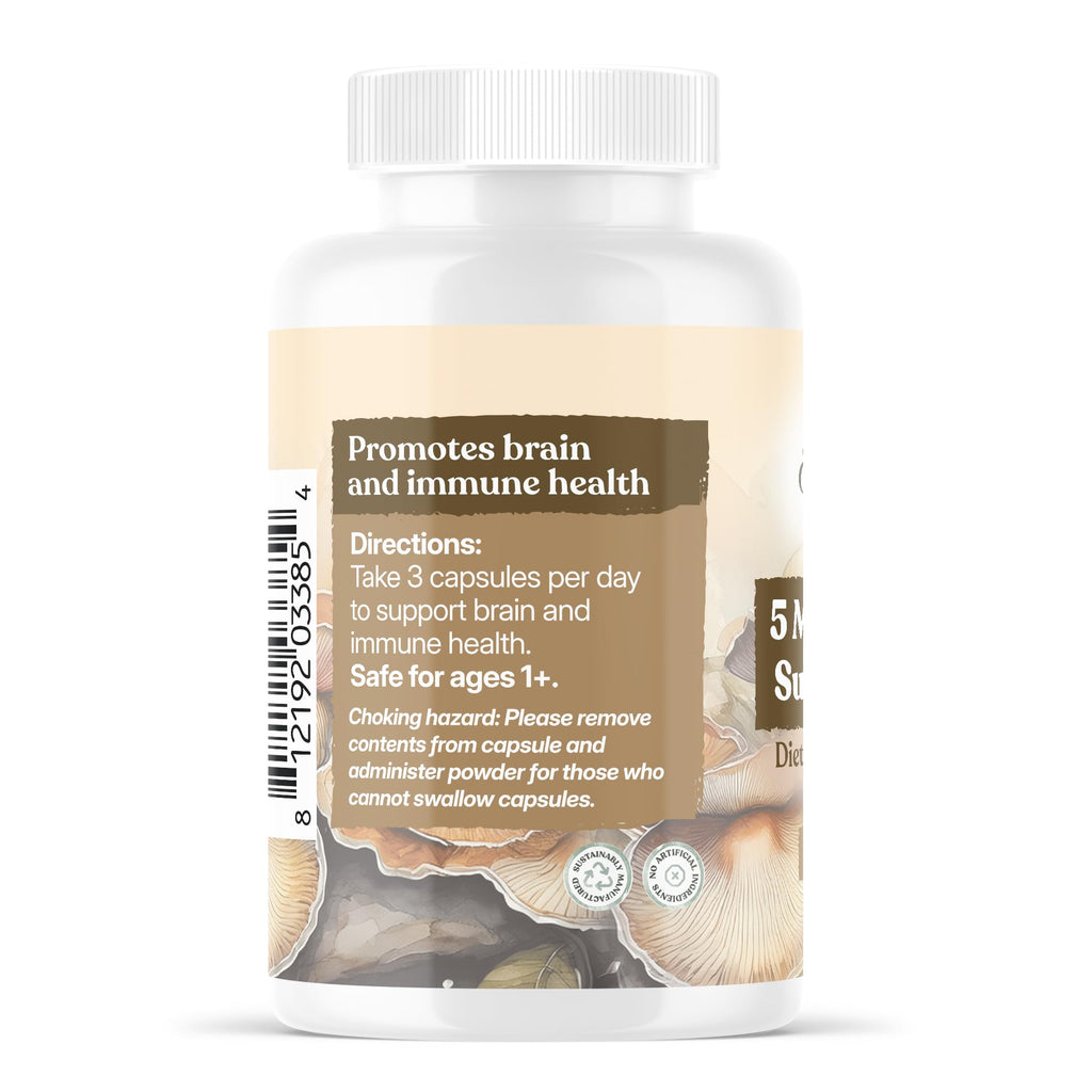 mushroom capsules for daily vitality