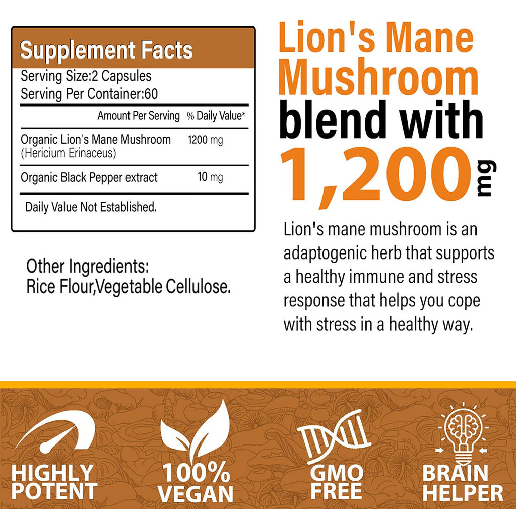 mushroom capsules for daily vitality