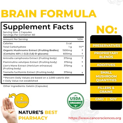 mushroom capsules for daily wellness