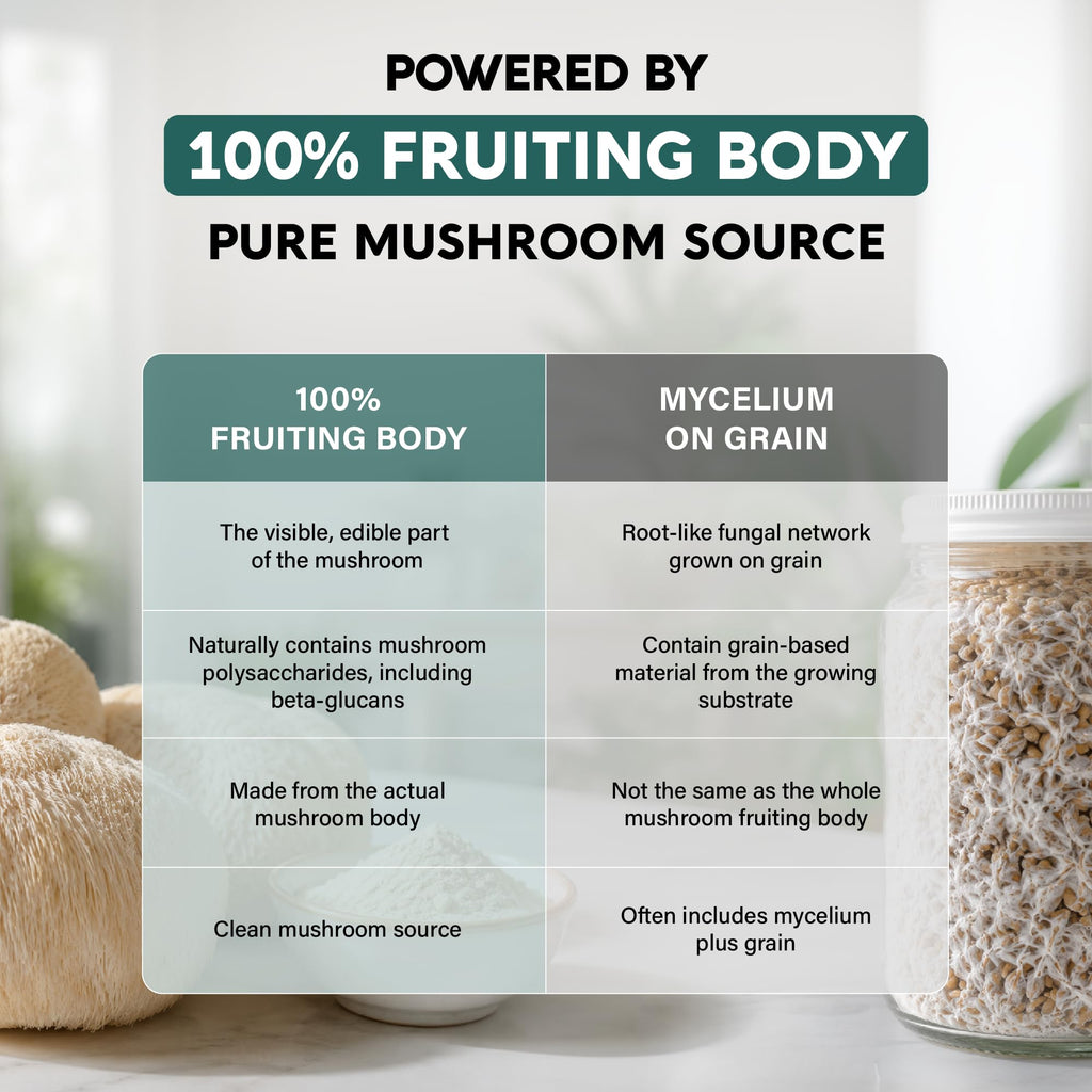 Mushroom capsules for daily wellness