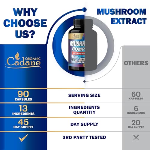 Mushroom capsules for energy boost