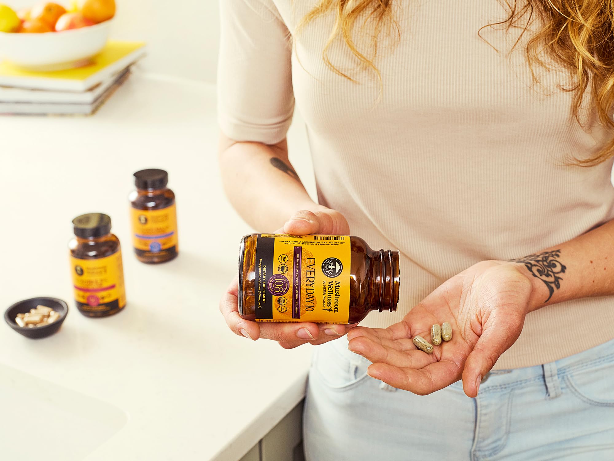 mushroom capsules for enhanced focus