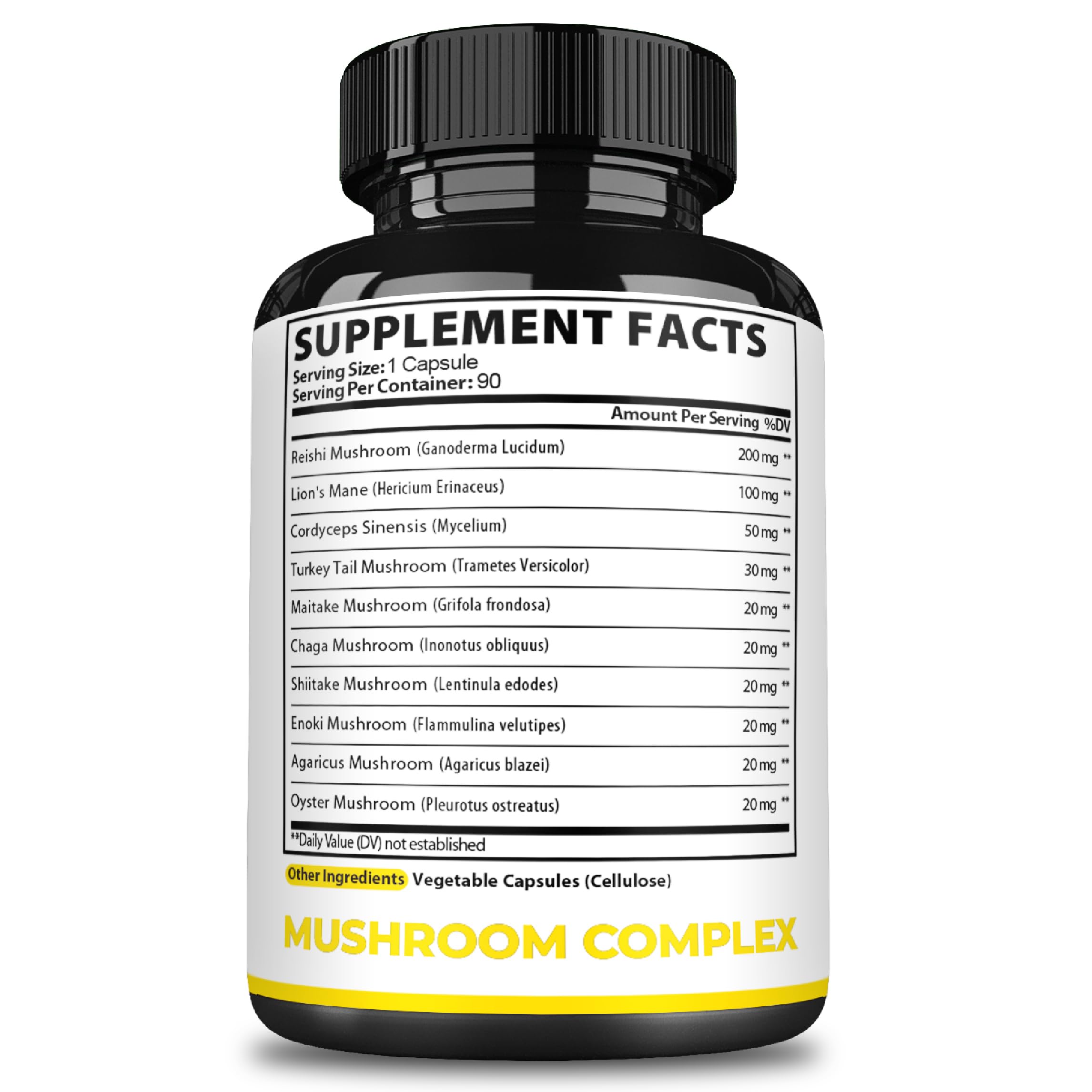 Mushroom capsules for enhanced focus
