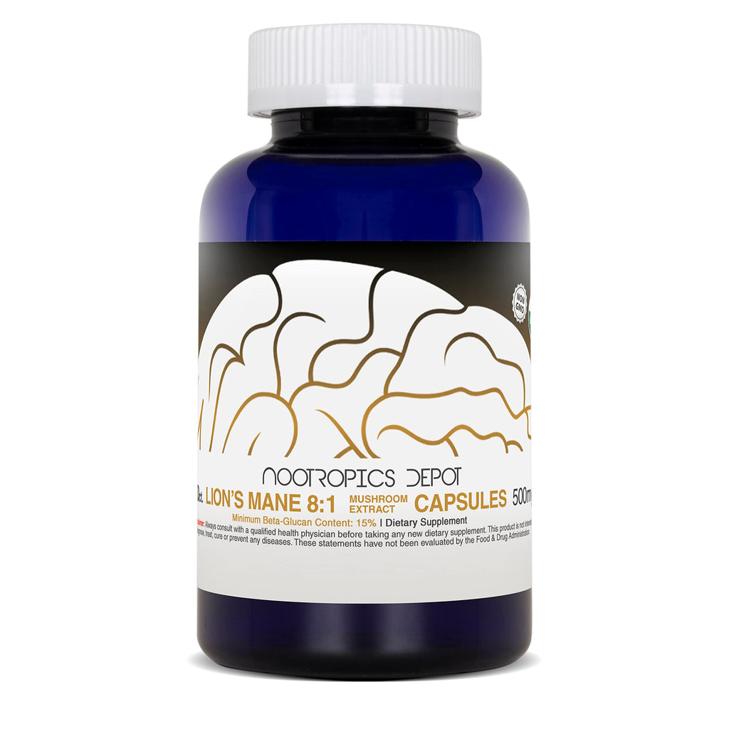 Mushroom capsules for focus and energy