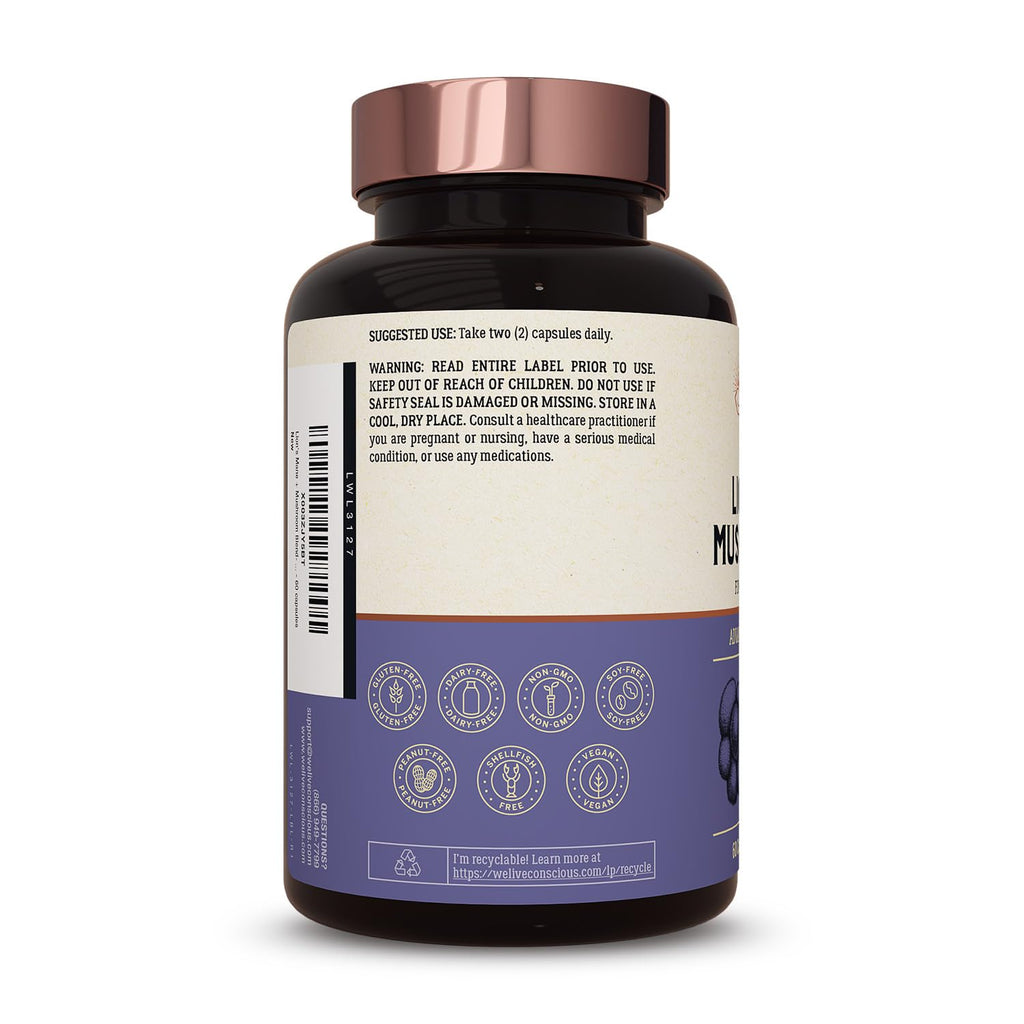Mushroom capsules for holistic health