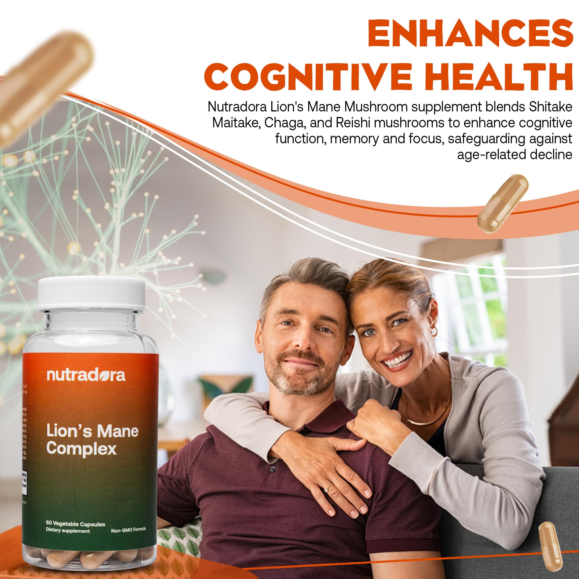 Mushroom capsules for holistic support