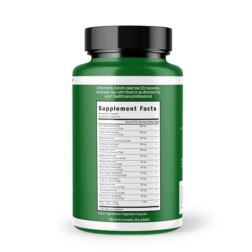 Mushroom capsules for holistic wellness