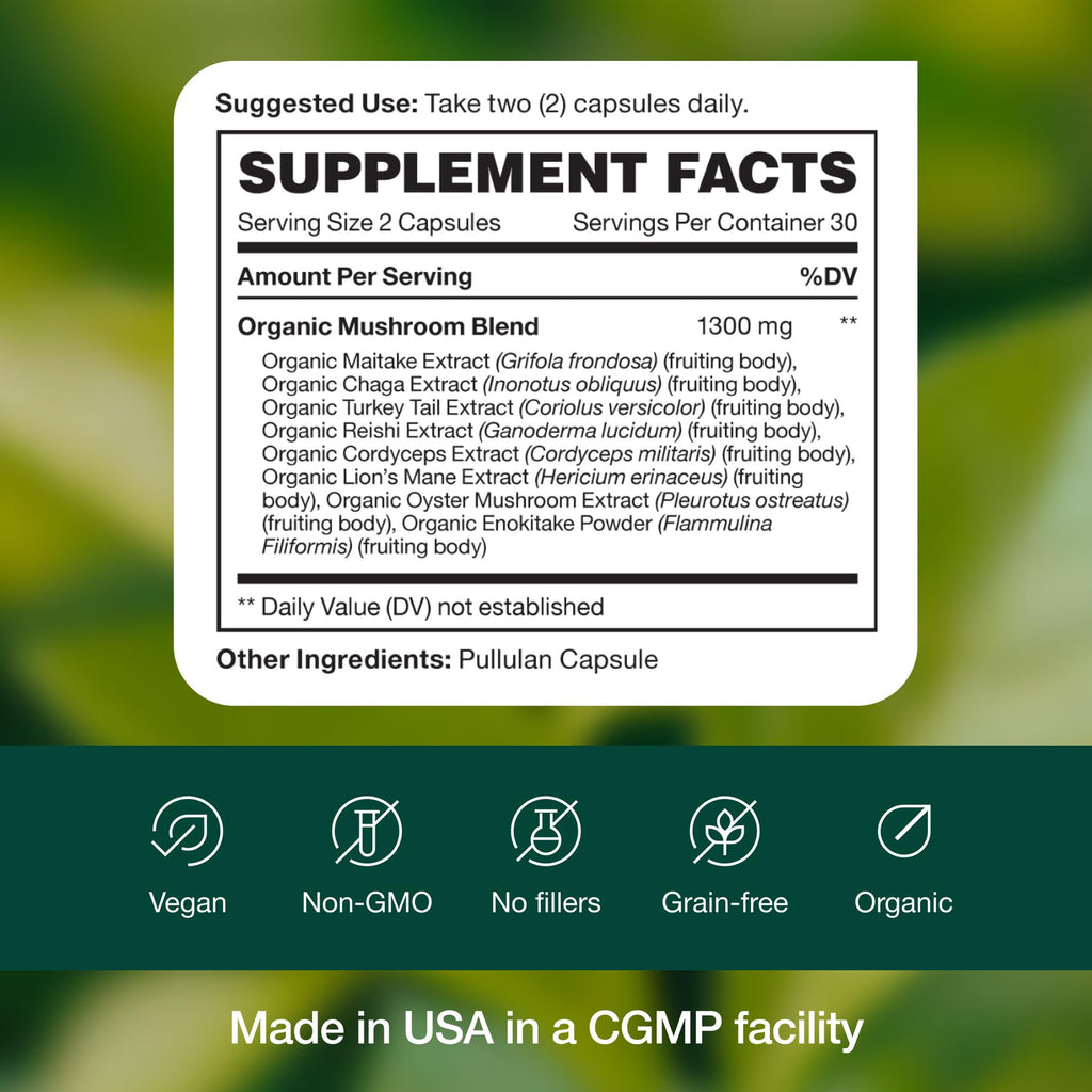 mushroom capsules for mental clarity