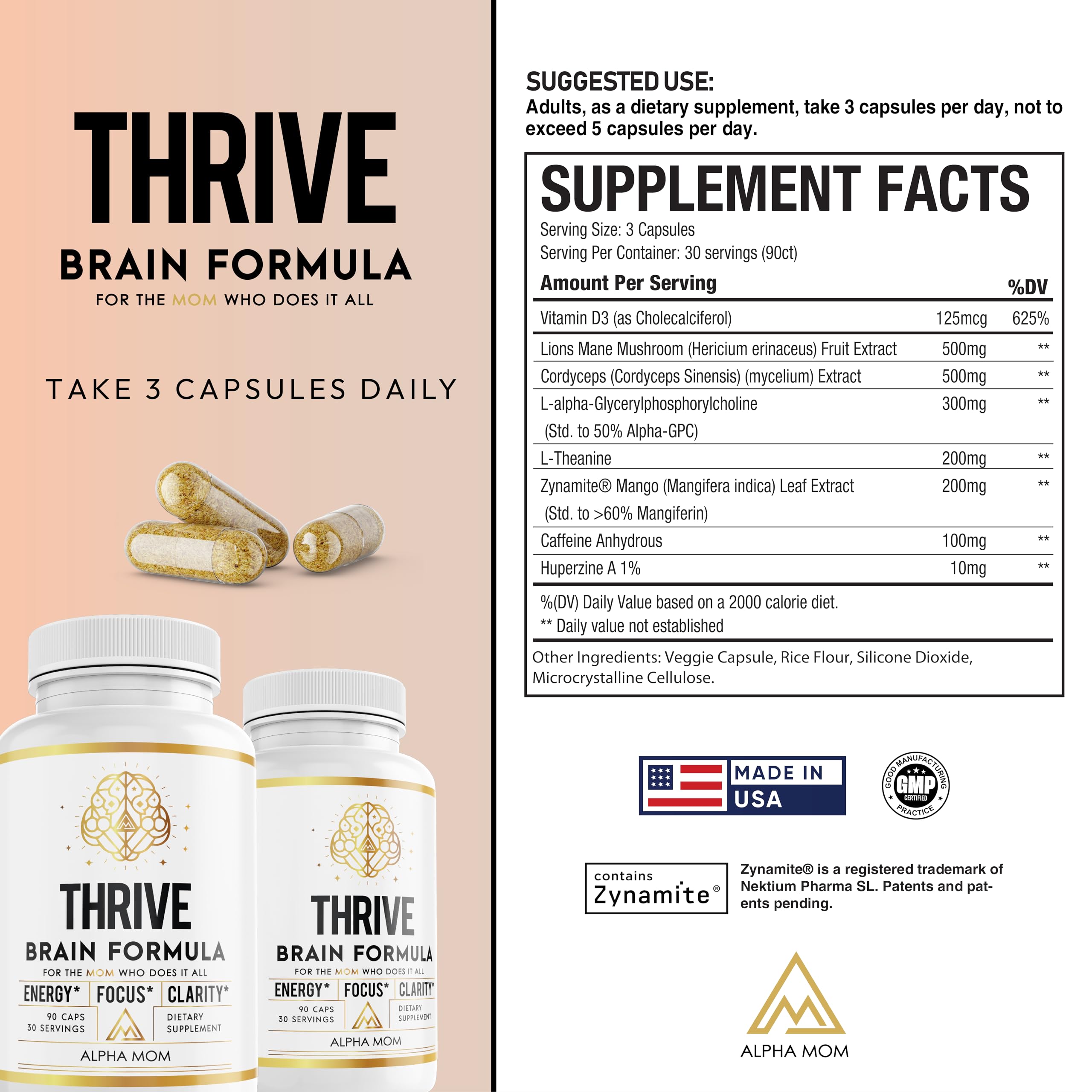 Mushroom capsules for mental clarity