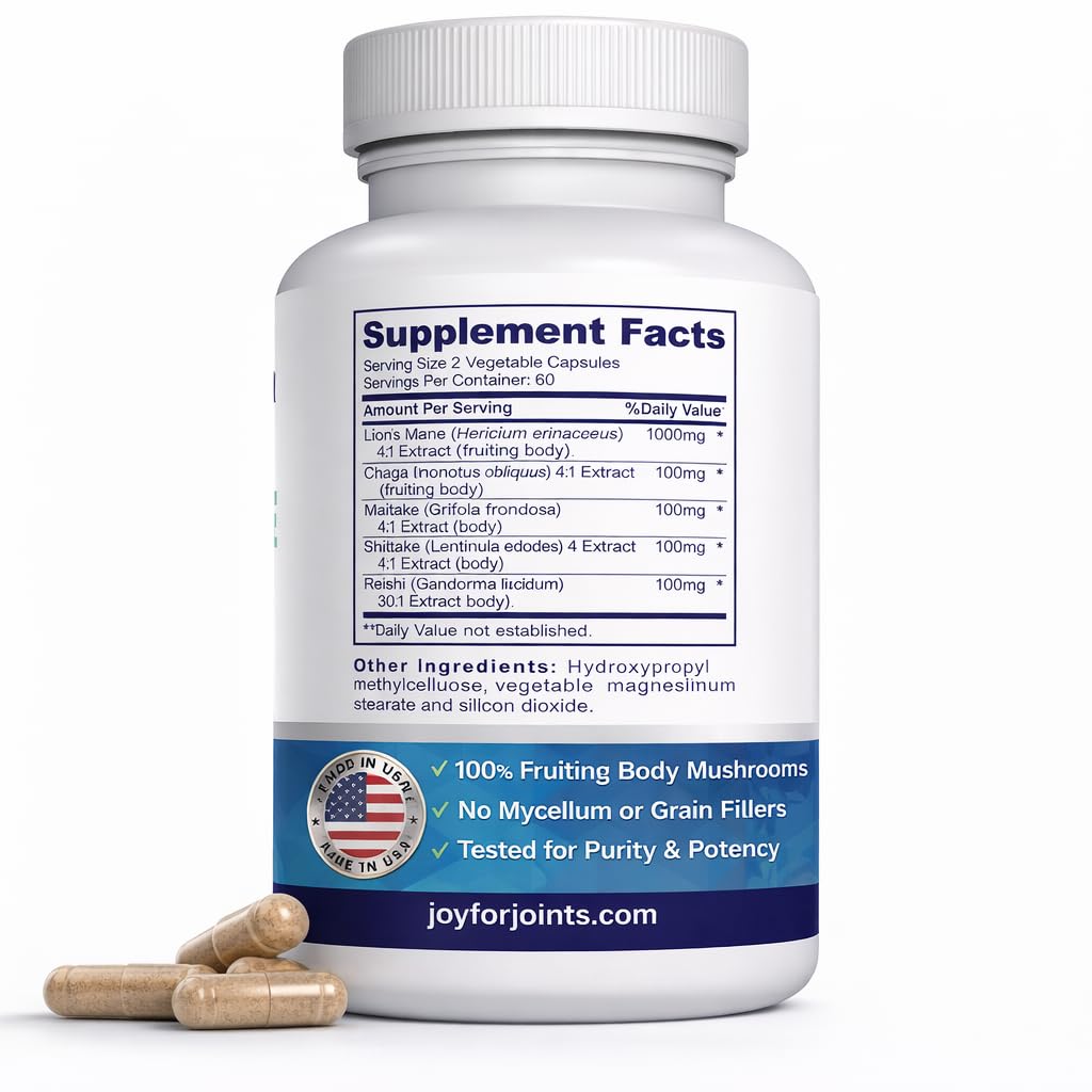 Mushroom capsules for mental stamina
